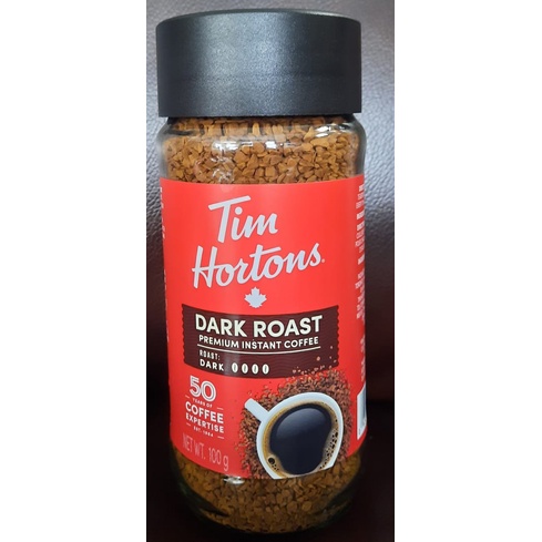 NEW and ORIGINAL -Tim Hortons Premium Instant Coffee (100g) | Shopee ...