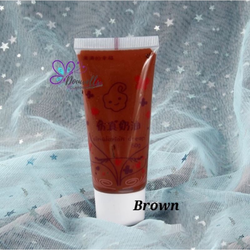 50g Fake Whipped Cream Simulation Glue DIY Phone Cream Glue Decoden ...