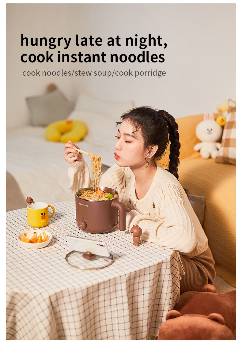 GAABOR x JOYOUNG Multi Rice Cooker Non-Stick Mini Electric Pot Pan Line ...