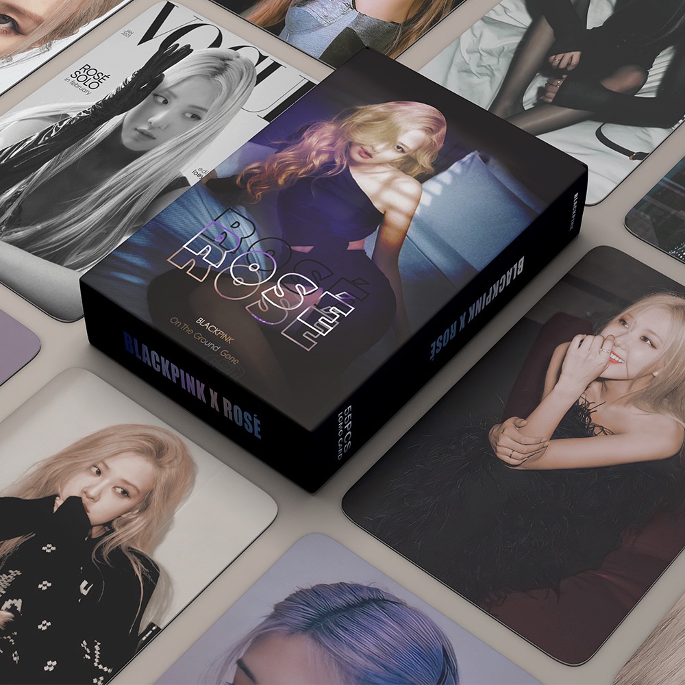 Blackpink ROSE LISA Solo Album Photocard Lomo Card 54pcs / Box | Shopee ...