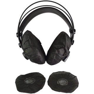 100 Pieces Non-Woven Sanitary Headphone Ear Cover Disposable Headset ...