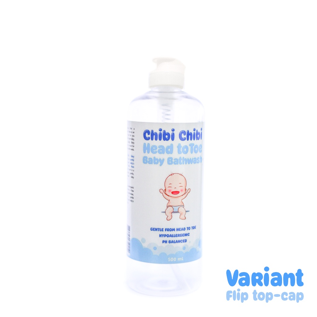 Chibi Chibi Baby Wash & Shampoo Pump 500ml [Head to Toe Gentle ...