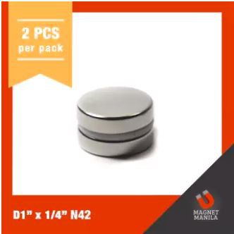 Magnet Manila D1" X 1/4" N42 Strong Neodymium Super Magnet | Shopee ...