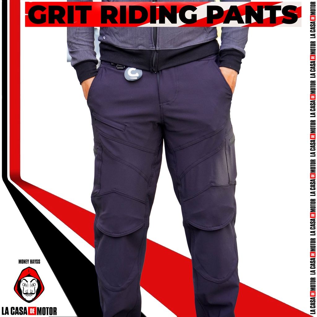GRIT DAILY RIDING TROUSERS / RIDING PANTS WITH KNEE PADS (BLACK ...