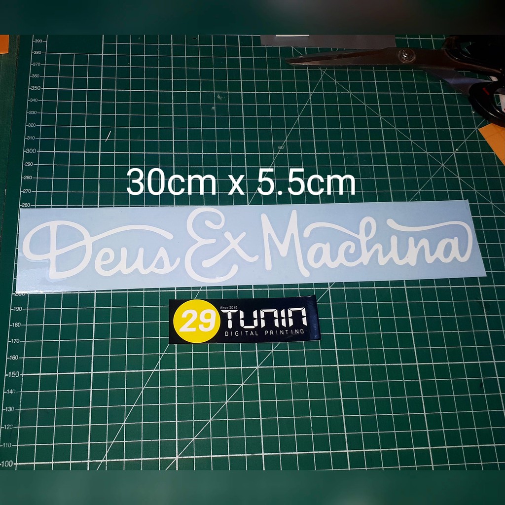 Cutting Sticker Deus Ex Machina Elongated Sticker | Shopee Philippines