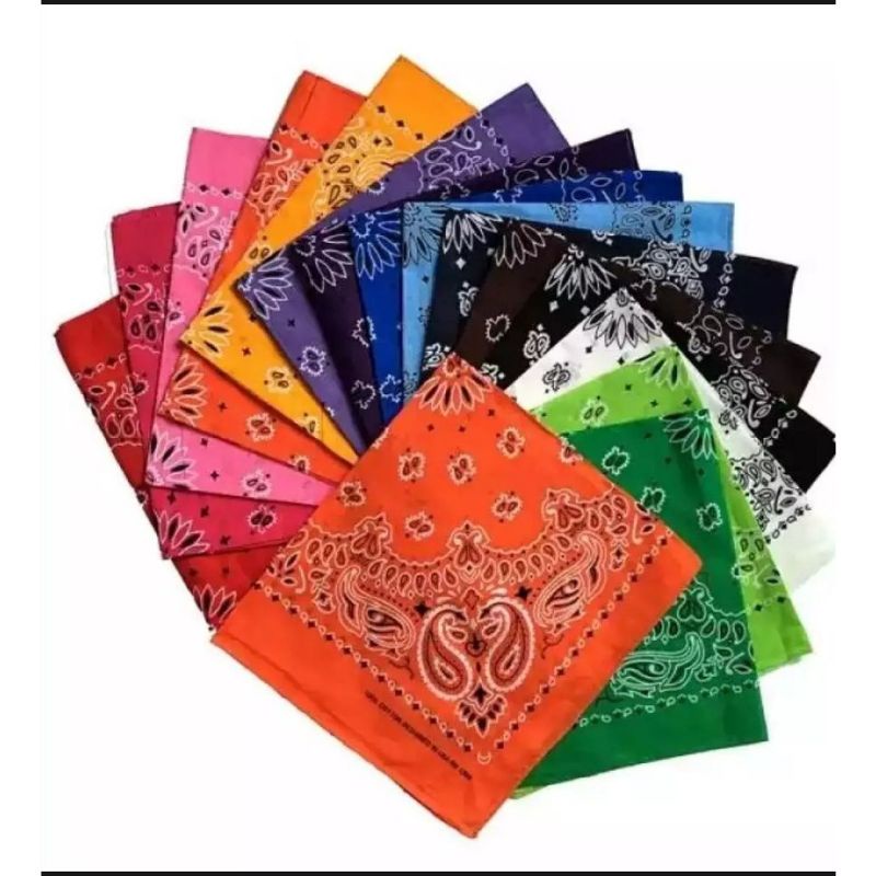 12Pcs Affordable Scarf Bandana Handkerchief Hanky Panyo | Shopee ...