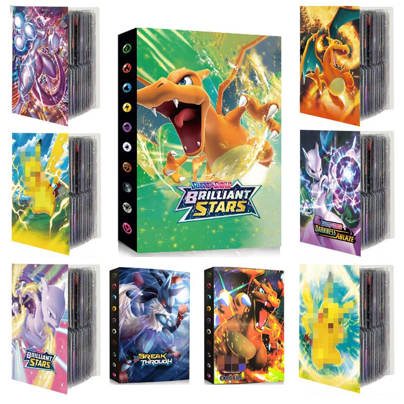 New Pokemon 240 Card Album Book Anime Map Game Pokémon Cards Holder ...