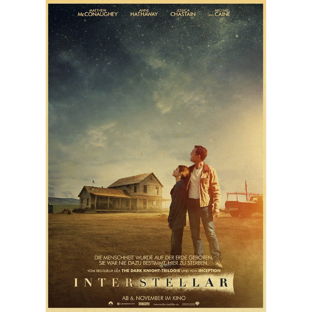 Movie Poster Interstellar Posters Retro Poster Prints High Definition ...