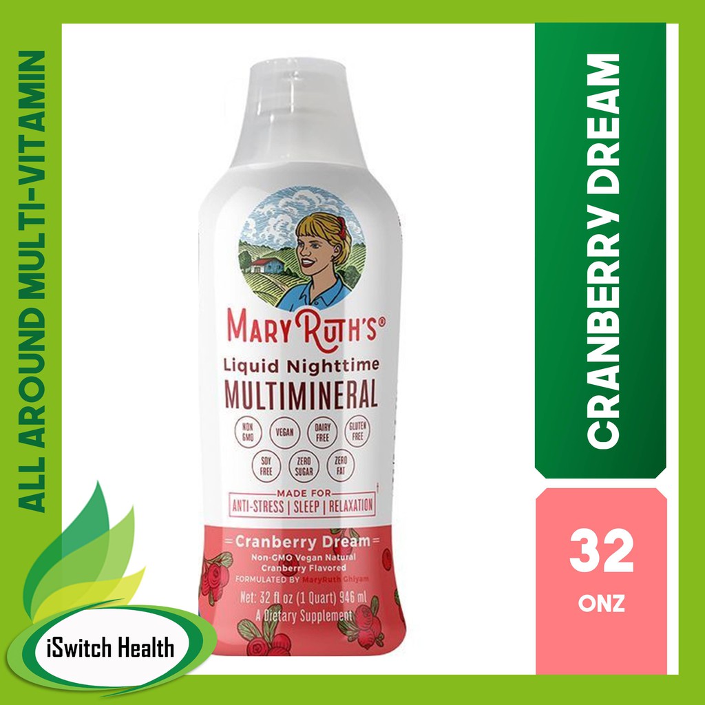 Mary Ruth Organics Liquid Nighttime VEGAN MultiMineral - 32 Oz | Shopee ...