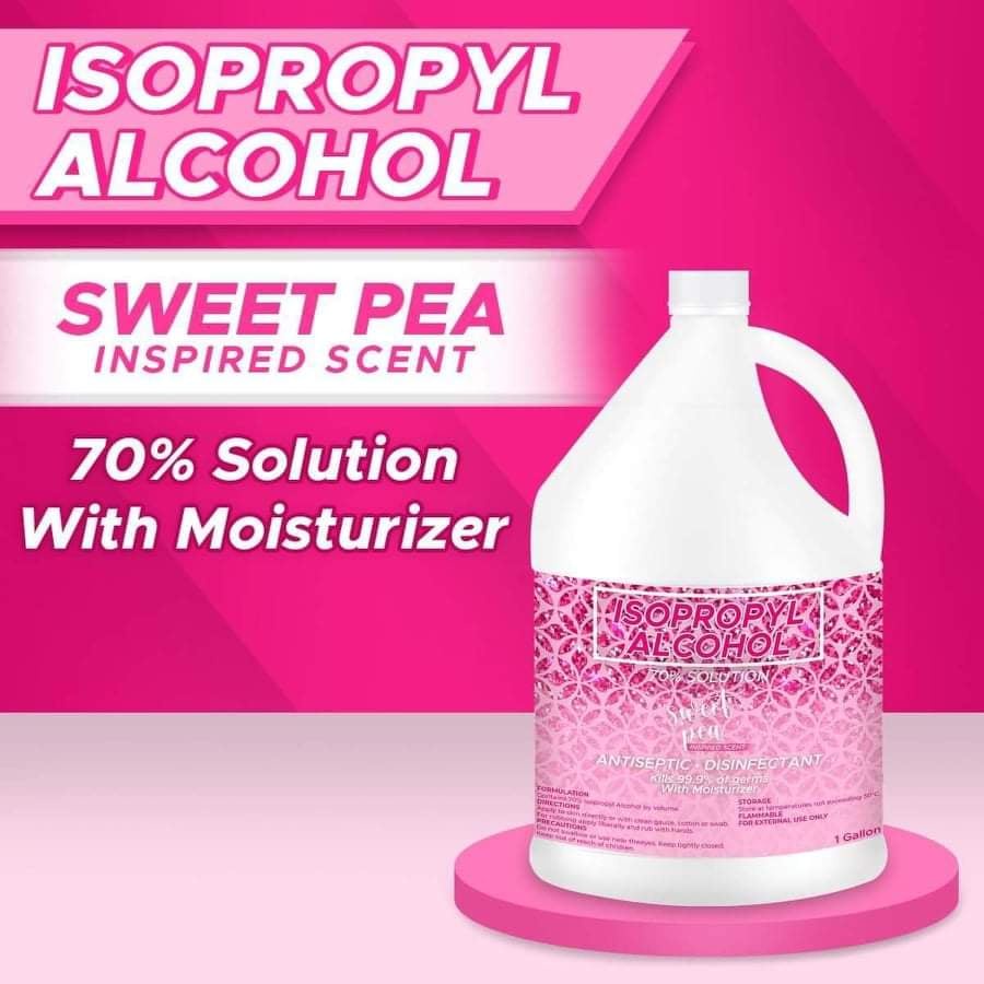 70% Isopropyl Alcohol Sweet Pea Scent | Shopee Philippines