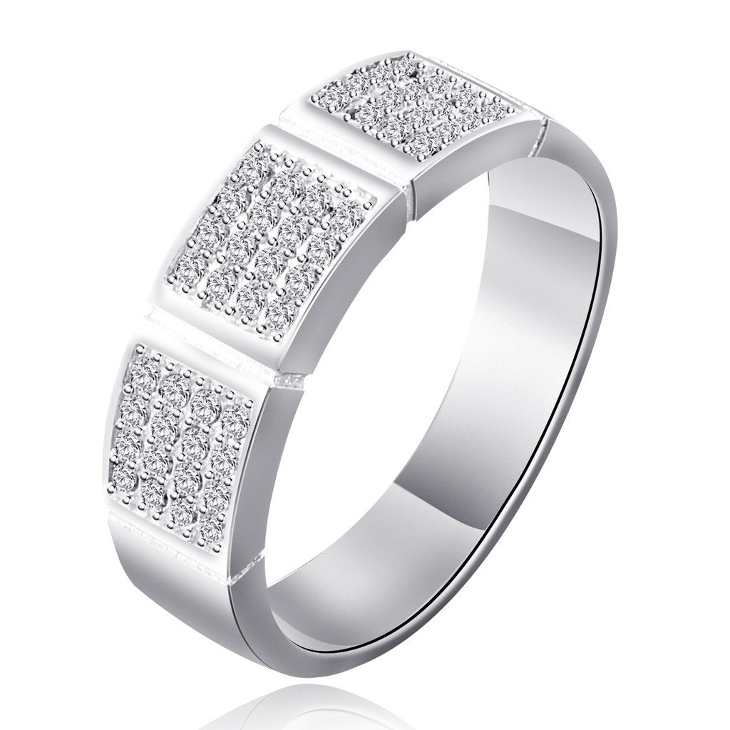 MORNING STAR SILVER MR043 Italy 92.5 Silver Mens Ring RMS261 | Shopee ...