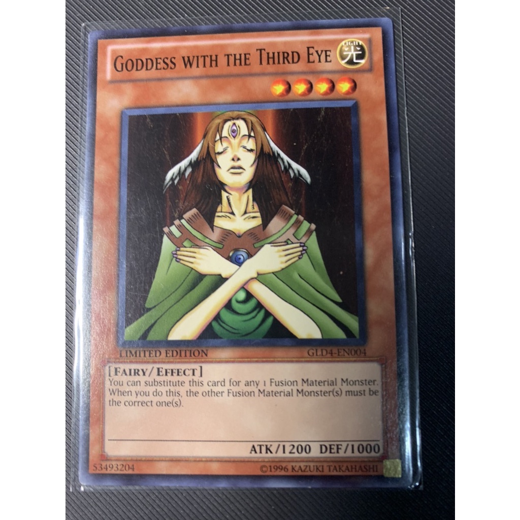 Yugioh Card: Goddess with the Third Eye - GLD4-EN004 - Common | Shopee ...