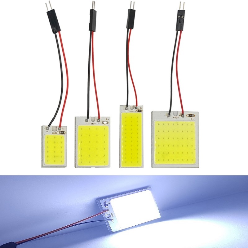Led Panel Dome Reading Light Map Lamp COB 18SMD 24smd 36smd 48smd Car ...