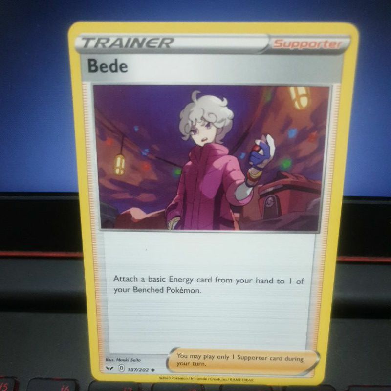 Bede - 157/202 - Uncommon Sword & Shield (Base Set) Singles | Shopee ...