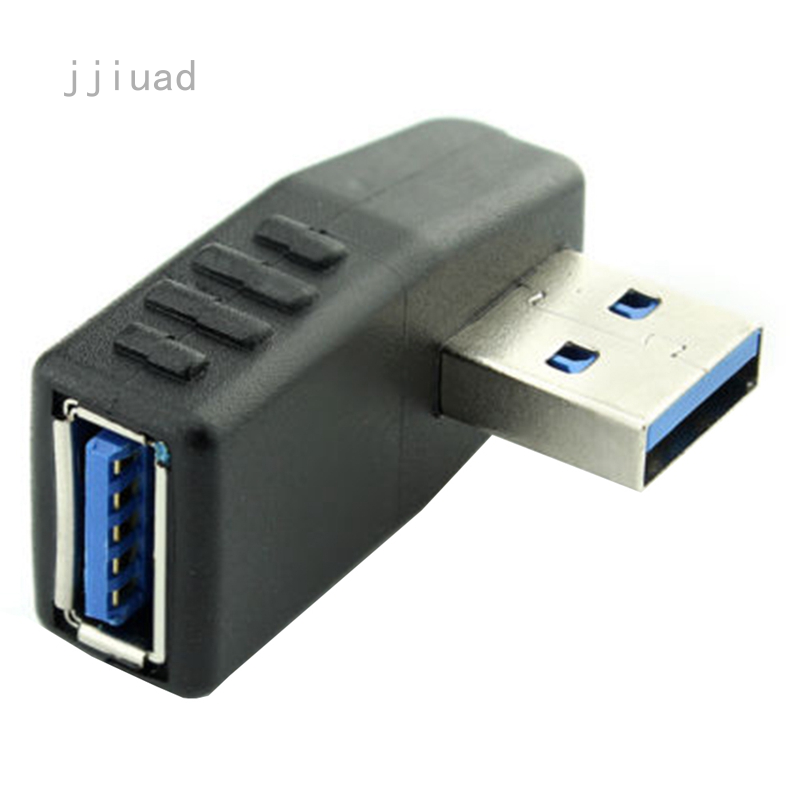USB adapter 3.0 male to female 90 degrees left and right side elbow ...
