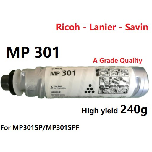 High Yield 220g MP301 MP 301 toner cartridge for Ricoh MP 301SP MP ...