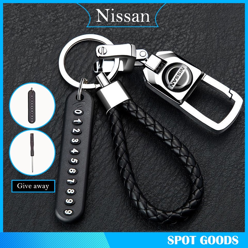 Nissan Car Logo Keychain Creative Car Key Chain Alloy Metal Keyring ...