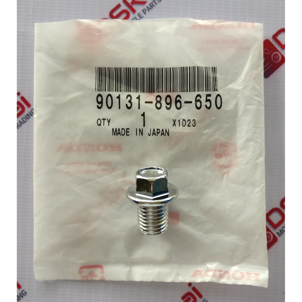 Engine Oil Drain Plug Bolt (Genuine) for Click 125i V1/V2/GC/V3, Click ...
