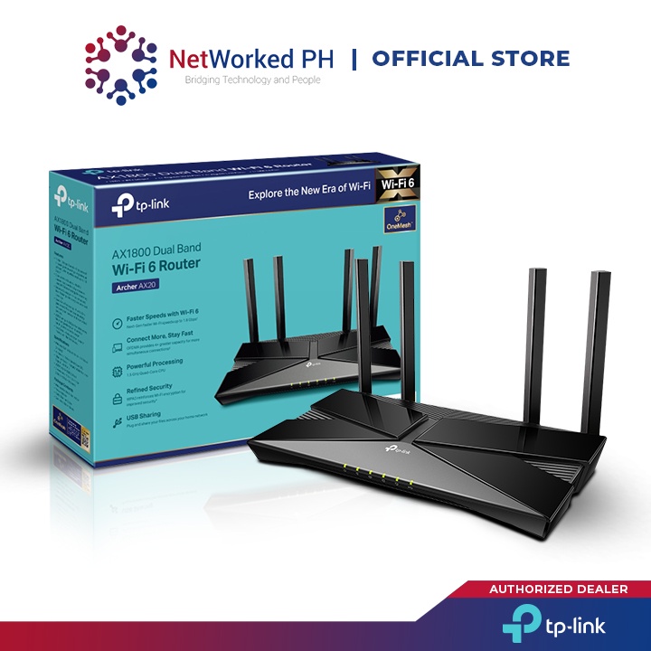 TP-Link Archer AX20 AX1800 Dual-Band Wi-Fi 6 Router | Shopee Philippines