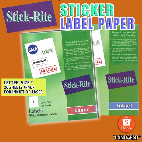 Stick-Rite Sticker Labels | Shopee Philippines