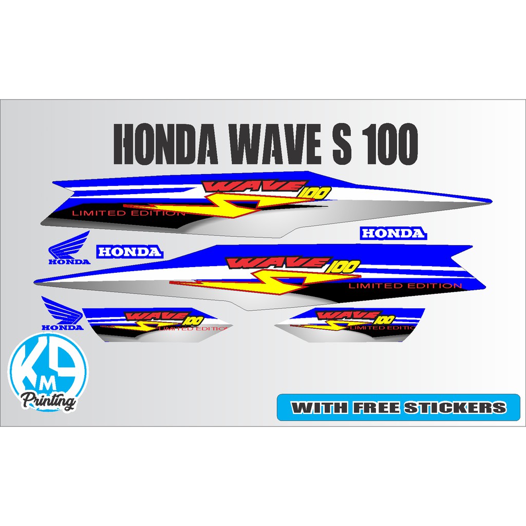 Honda Wave S/R 100 Sticker Decals | Shopee Philippines