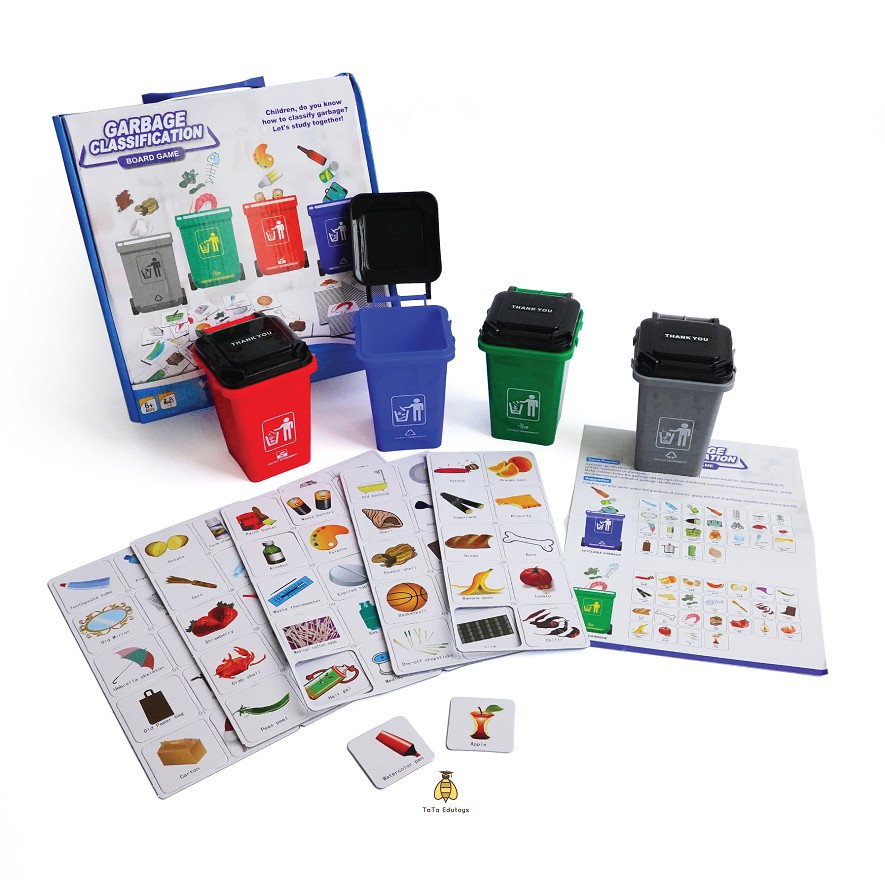 Trash Bin Sorting Game| Tata Edutoys | Shopee Philippines