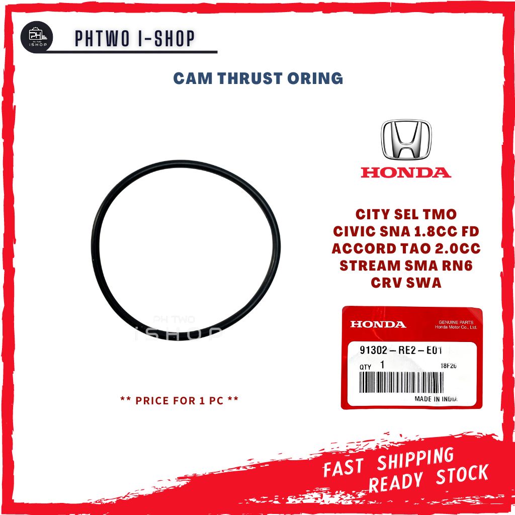 CAM THRUST ORING - HONDA CITY SEL TMO CIVIC SNA 1.8CC FD ACCORD TAO 2 ...