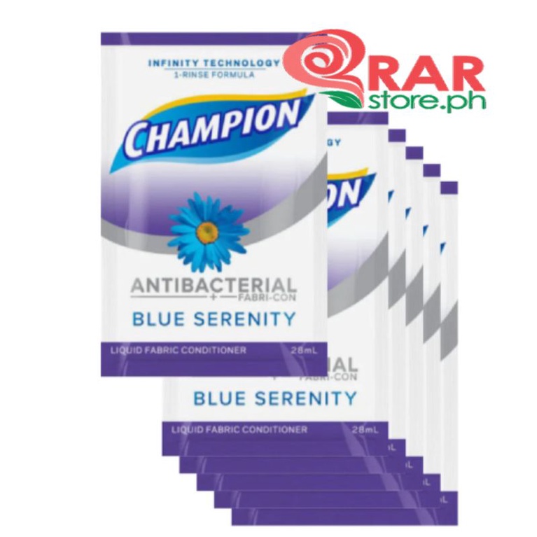 Champion Antibacterial Fabric Conditioner Blue Serenity 28 ml (6 pcs ...