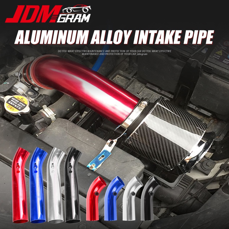 JDMGRAM Aluminum Alloy Car Intake Pipe Universal Cold Air Auto Intakes ...
