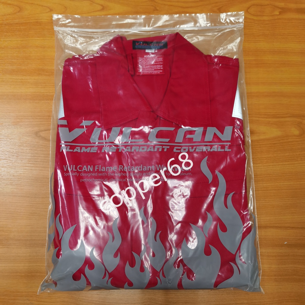 VULCAN SIRIM DOSH Approved Red Colour Fire Retardant Coverall FRC ...