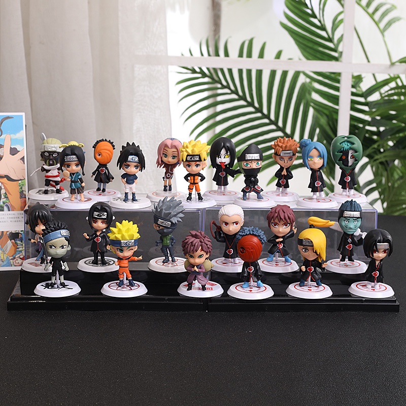 1-6 PCS Naruto Itachi Kakashi Sakura Sasuke Jiraiya Gaara Q Version ...