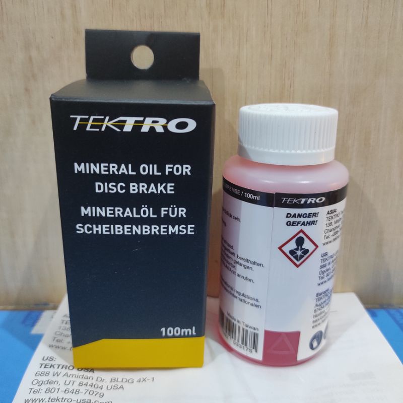 Tektro MINERAL OIL FOR DISC BRAKE 100ML BIKE DISC BRAKE OIL | Shopee ...