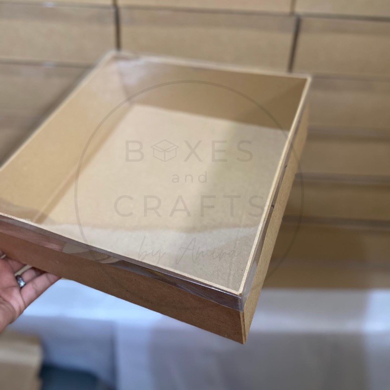 10x10x3" Square Hard Box with Full Acetate Cover | Shopee Philippines