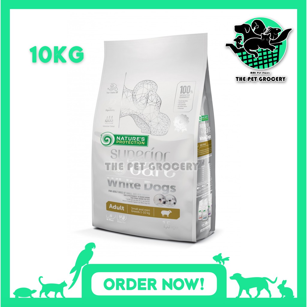 NATURE'S PROTECTION WHITE DOGS LAMB ADULT SMALL AND MINI BREEDS 10kg ...
