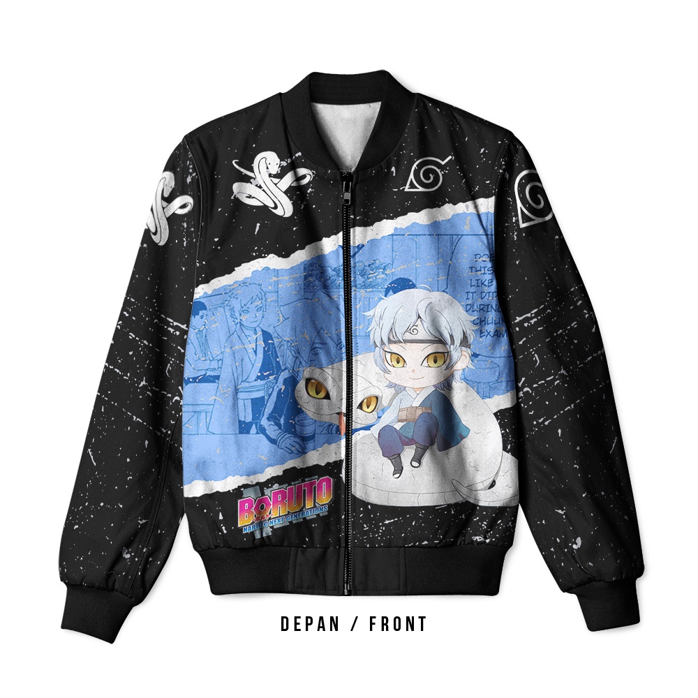 Bomber Jacket for Men and Women Japanese Animation Characters Boruto ...