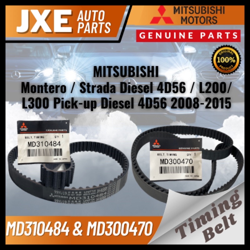 Timing Belt SET(MD310484) & (MD300470)for MONTERO/STRADA DIESEL 4D56 ...
