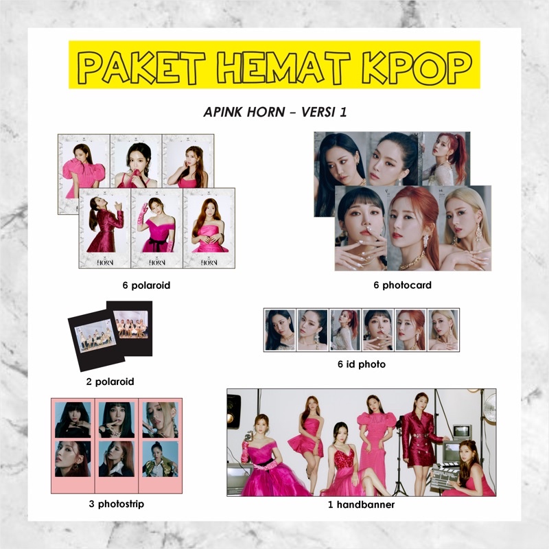 Pahe KPOP Savings Package (APINK - HORN) | Shopee Philippines