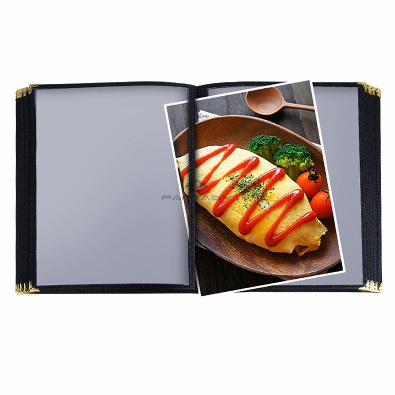 8 Pages 16 Faces A4 Transparent Menu Covers Restaurant Menu Folder Menu ...