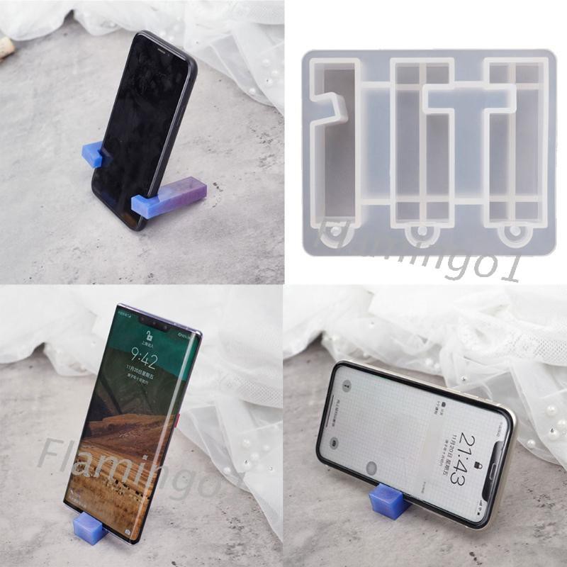 Protable Mobile Phone Stand Silicone Resin Mold Phone Holder Keychain ...