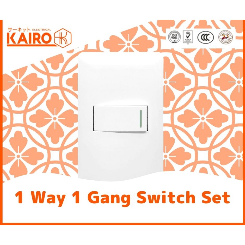 KAIRO switches only & switches set 1 Gang, 2 Gang, 3 Gang & Blank ...