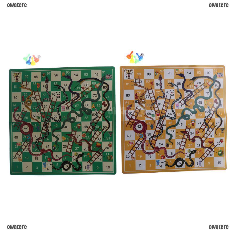 Kids Folding Snake Chess Toy Portable Snakes ladders Game Preschool ...