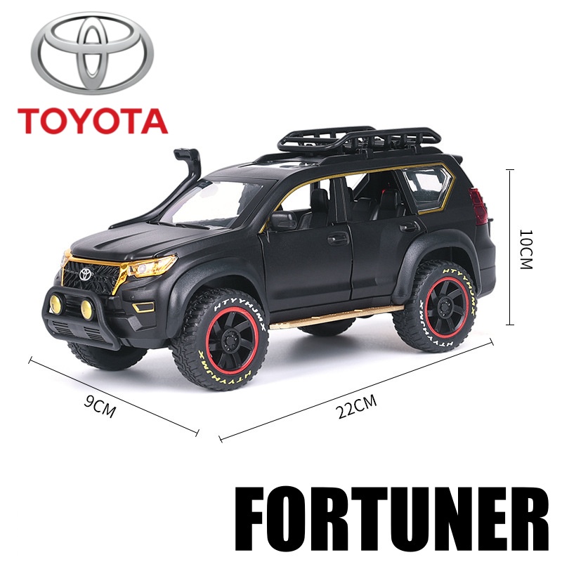 1/24 Scale TOYOTA FORTUNER Diecast Model Car Can Open The Door Around ...