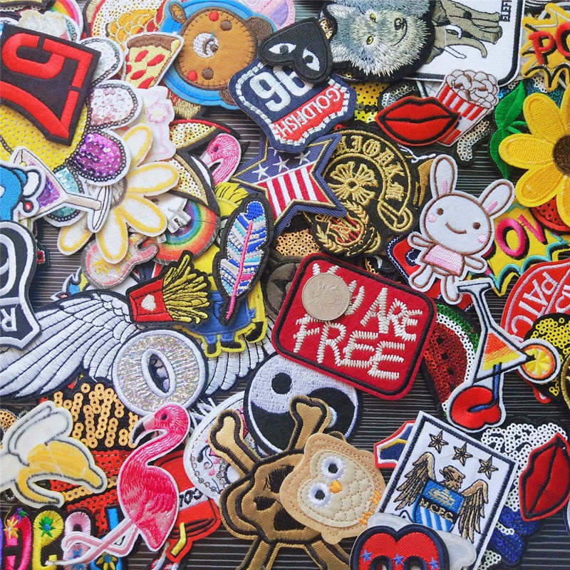 30pcs Cloth Patch Cute Cartoon Embroidered Patch Alphabet Iron on Cloth ...