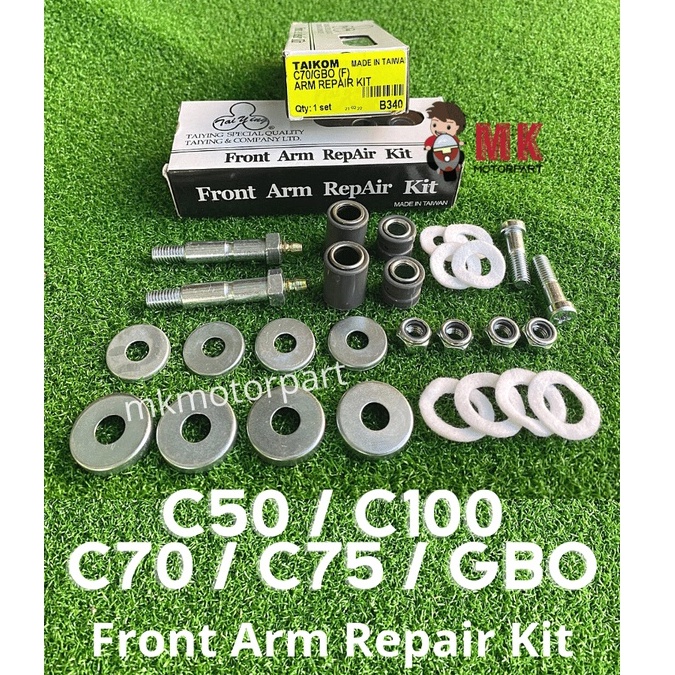 (Taiwan) FRONT ARM REPAIR KIT Honda C70 C75 C100 C50 C90 C800 GBO GBOJ FAME Fork Absorber Arm ...