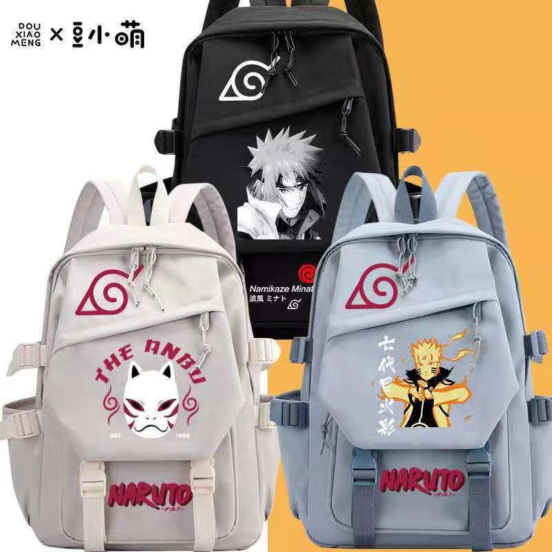 Naruto Backpack Male Students Double Shoulder Bag Kakashire Naruto ...