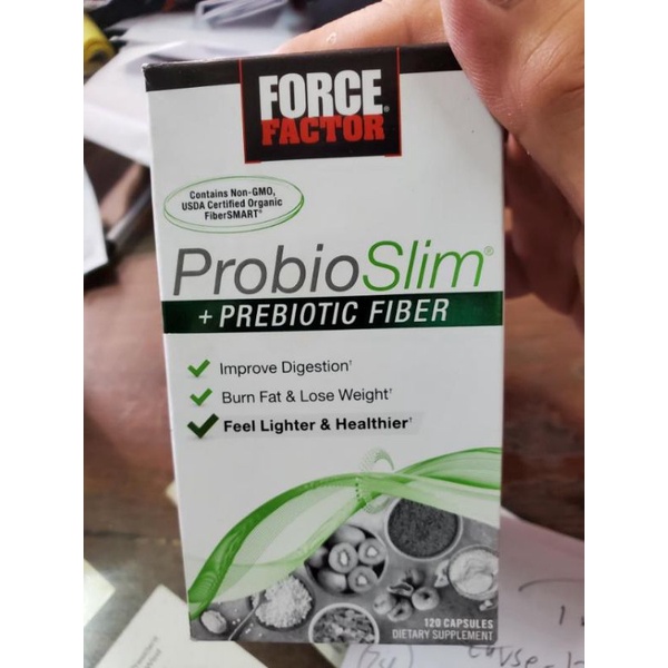 Force Factor ProbioSlim + Prebiotic Fiber 120 Capsules prebiotics ...