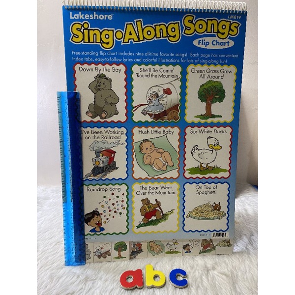 Sing Along Songs Flip Chart For Kids | Shopee Philippines