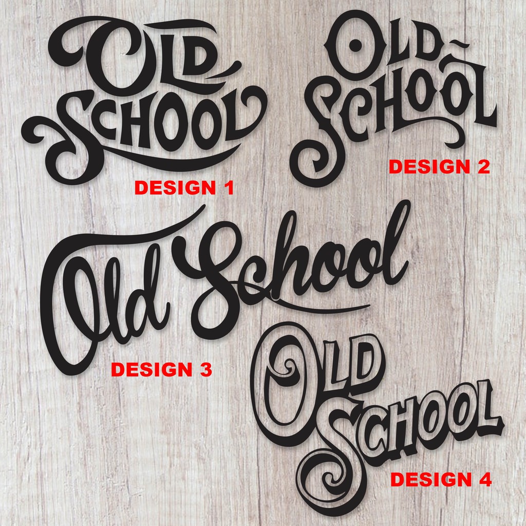 Old School Sticker, Vinyl cutout | Shopee Philippines