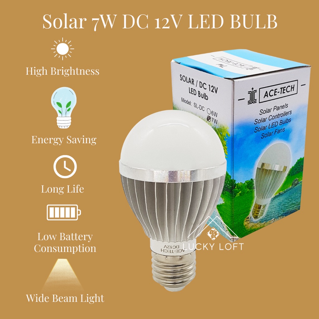 Solar 7W DC12V Low Consumption Led Bulb Energy Saving Light Bulb DC 12V ...
