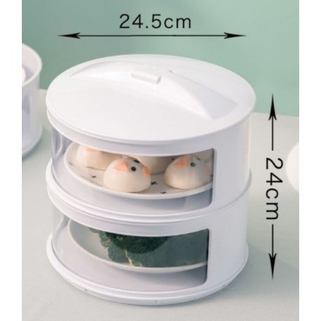 2-tier Serving Hood/Stacking Food Rack/Stacking Food Cover | Shopee ...
